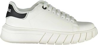 Ga&euml;lle Paris Femme, Chaussures, Blanc, Taille: 35 EU Baskets blanches sportives avec logo