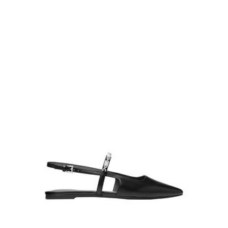 Michael Kors Sling-back d&eacute;tails en monogramme en cuir de vache
