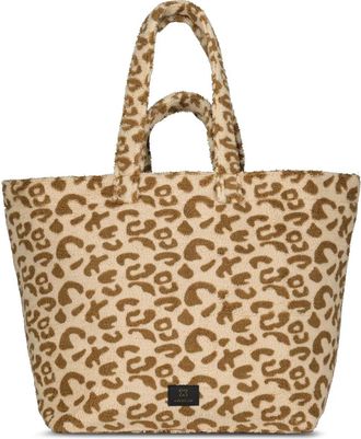 Codello Crossbody Bags - Große Tote Bag mit Animal Print - Gr. unisize - in Beige - für Damen