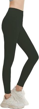 Generic Legging de sport pour femme - Noir - En polyester - Long - Opaque - Pantalon de yoga - Taille haute - Push Up - Pantalon de yoga - Pantalon de sport s
