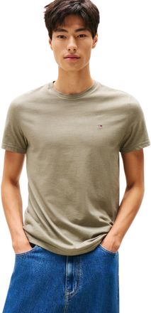 Tommy Jeans Herren TJM Xslim Jaspe Htr Tee EXT Dm0dm20363 S/S T-Shirt, Green (Utility Sage Htr), XXL EU