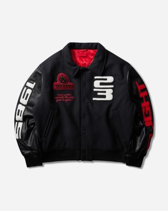 Nike Jordan Men s Jordan Flight Varsity Jacket Black