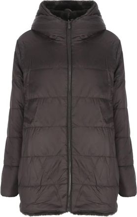 Save The Duck Femme, Vestes, Brun, Taille: 46 FR Bridget Veste R&eacute;versible en Fausse Fourrure