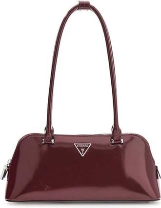 Guess sac &agrave; &eacute;paule Arnela Shoulder Satchel Bag Burgundy rouge fonc&eacute;