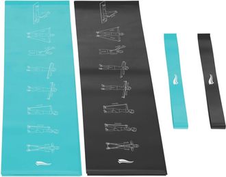 Crivit Fitnessb&auml;nder Set Fitness Sport K&ouml;rper Training Band Finessband Schwarz/Blau