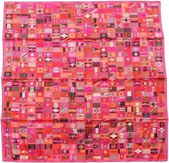 Herm&egrave;s Pre-owned En Voyage Scarf - Femme - Pre-owned - Rose - Taille: ONE Size