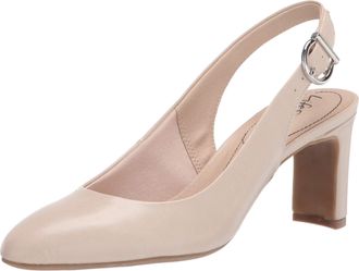 Life Stride Life Stride Womens Gigi Sling Pump, Almond, 9 Wide