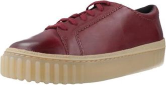 Clarks Femme Mayhill Walk Basket, Cuir Bordeaux, 39 EU
