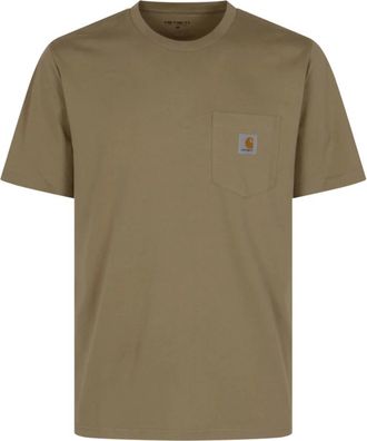 Carhartt Work in Progress Homme, Tops, Brun, Taille: M S/S Pocket T-Shirt