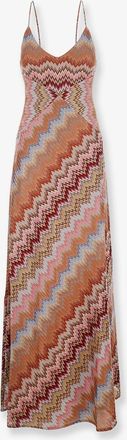 Missoni Long viscose dress with chevron pattern - MISSONI - gender_Woman