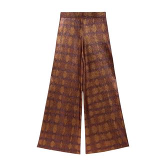 Momoni Femme, Pantalons, Brun, Taille: 38 FR Anselmo Knit Pantalons