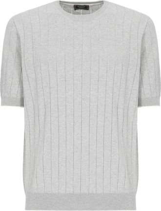 PESERICO Homme, Pulls, Gris, Taille: 3XL T-shirt gris &agrave; motif c&ocirc;tel&eacute; pour homme