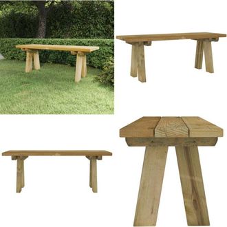 vidaXL Banc de jardin 110 cm bois de pin massif impr&eacute;gn&eacute; - banc de jardin - bancs de jardin - Home & Living
