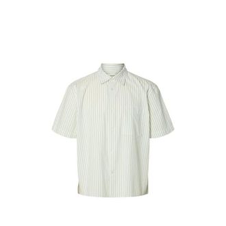 Selected Chemise textur&eacute;e &agrave; manches courtes en coton