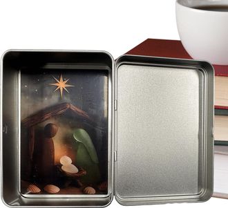 Generic Weihnachtskrippe, Mit Treibholz Heimdekoration, K&uuml;sten Krippe Weihnachtsdekoration, F&uuml;r Heimdekoration Schreibtisch Schlafzimmer Wohnzimmer B&uuml;ro Schul