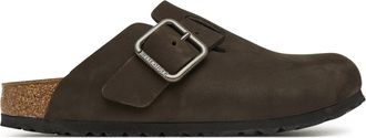 Birkenstock Pantoletten Birkenstock Boston Wire Buckle 1032762 Dunkelbraun