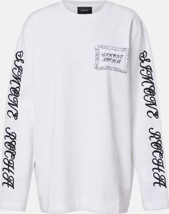 Simone Rocha Bedrucktes Longsleeve aus Baumwoll-Jersey