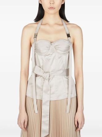 Rokh Corsage mit Neckholder - Nude