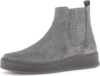 Gabor Damen Chelsea Boots, Frauen Stiefeletten,orthopaedisch,einlege-Sohlen,Soft-Move,daempfung,Best-Fitting,Gold,Graphit (Micro),40 EU / 6.5 UK