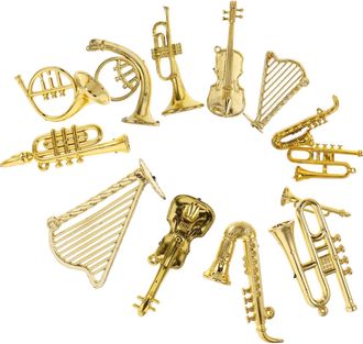 Cabilock 13stücke Miniaturinstrumente Aus Hängende Ornamente Mini-instrumentenmodelle Für Heimwerkerarbeiten Dekorative Musikinstrument-anhänger