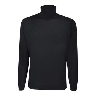 Dell'Oglio Blauer Strick Aw23 Stilvoller Klassischer Pullover - - Knitwear - Herren - Blau - XL