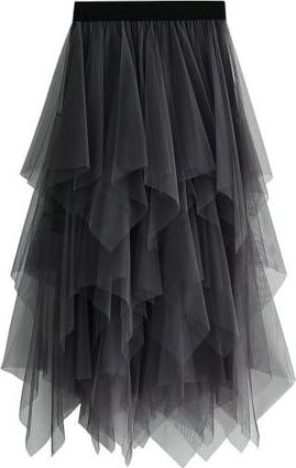 Generic Pliss&eacute;e roulettes Jupe R&eacute;tro Ann&eacute;es 80 F&ecirc;te Jupes de f&ecirc;te &eacute;lastique Petticoat en Tulle Taille &Eacute;lastique Scintillante Costume de Carnaval R&eacute;tro Ann&eacute;es 