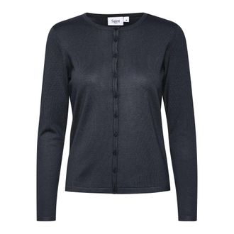 Saint Tropez Cardigan Ciel Nocturne avec Col en V - Femme - Pulls - Bleu - Taille: 36 FR