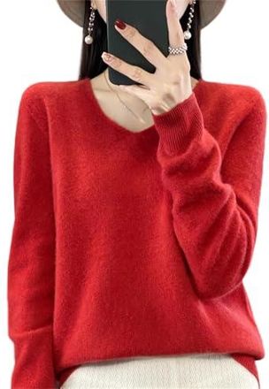 Generic Pull tricot&eacute; en laine haute densit&eacute; pour femme - Pull dhiver ample et confortable, 120 H217, XS