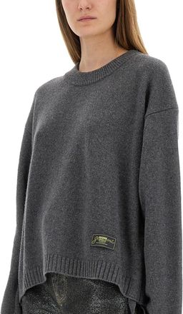 Ganni Recycled Wool Blend Sweater - Gray