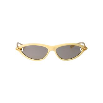 Bottega Veneta Bv1390S Cat-eye Sonnenbrille - - Accessories - unisex - Gelb - 56 MM