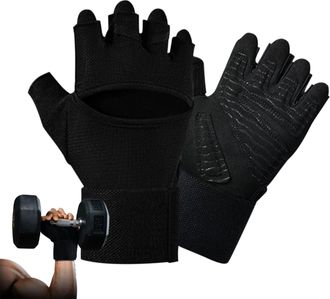 Generic Trainingshandschuhe Für Männer - Ohne Finger Und Mit Anti-Rutsch Gewichtheben Ausrüstung | Motorradhandschuhe | Für Fitness-Training, Fitness-Übungen,