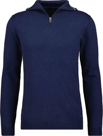 Ragman Herren Strickpullover mit Stehkragen und Zip (DE/NL/SE/PL, Alphanumerisch, XXL, Regular, Regular, Marine-070)