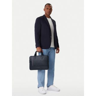 Tommy Hilfiger Laptoptasche Tommy Hilfiger Th Central Slim Computer Bag AM0AM13631 Dunkelblau