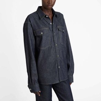 J.W.Anderson Oversize-Denimhemd in Indigo