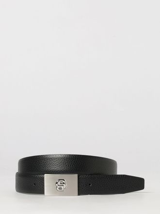 HUGO BOSS Ceinture r&eacute;versible &agrave; monogramme en cuir martel&eacute; et lisse