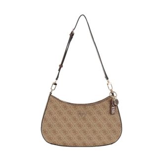 Guess Femme, Sacs, Brun, Taille: ONE Size Noelle II Top Zip Shoulder Bag