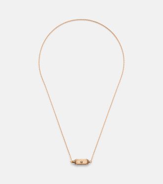Marie Lichtenberg Collier Coco Micro en or rose 18 ct et diamants