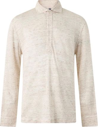 Fedeli Polo Manches Longues Five ML - Homme - Tops - Beige - Taille: XL