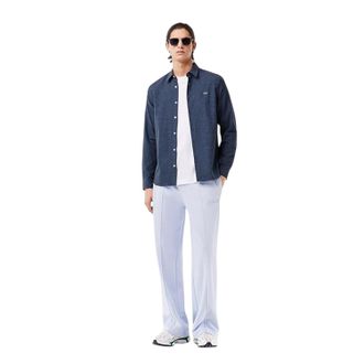 Lacoste Hemd f&uuml;r Herren, Regul&auml;r, Lang&auml;rmlig (Dunkles Marineblau)
