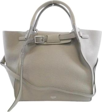 Celine Pre-owned Small Big Bag Sac &agrave; main en cuir - Femme - Pre-owned - Beige - Taille: ONE Size