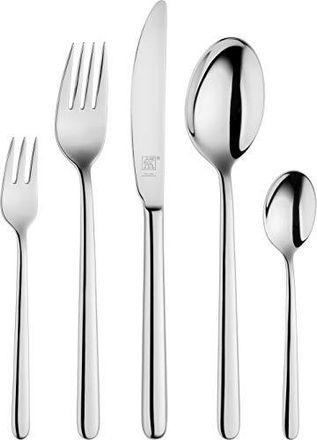 Zwilling Set de 30 Couverts de Table, pour 6 Personnes, Acier Inoxydable, 18/10 de Haute Qualité, Poli, série Newcastle