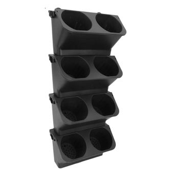 Generico Medina Wand-Blumentopf, hängend, Set mit 4 Bonsai-Halterungen, doppellagig, Fenster, Wandmontage, für Wohnzimmer