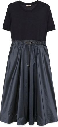 Herno robe mi-longue à empiècements - Bleu