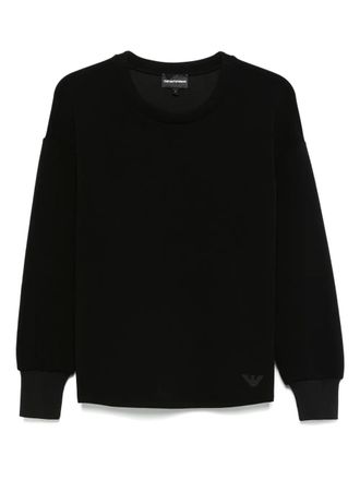 Emporio Armani Scuba-Sweatshirt - Schwarz