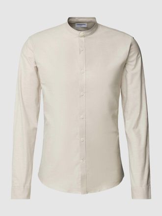Lindbergh Slim Fit Freizeithemd mit Stehkragen Modell Oxford