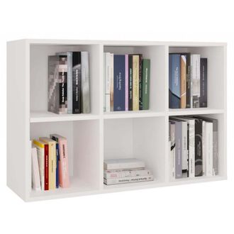 Topeshop Topeshop - malax - &Eacute;tag&egrave;re &agrave; compartiments blanche pour salon ou chambre denfant 90x60x30 cm