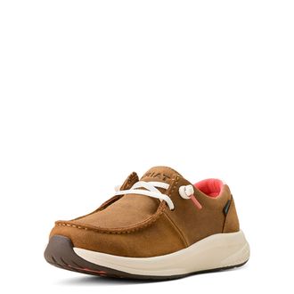 Ariat Womens Buckeye Waterproof Shoe in Weathered Honey, B Medium Width, Size 37.5, by Ariat