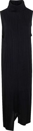 Yohji Yamamoto Knielanges Kleid - Schwarz