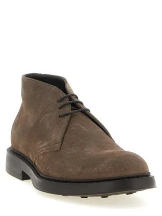 Doucal's Suede Chukka Boot - Taupe