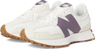 New Balance Damen 327 Sneakers, Linen/Sea Salt/Dark Ice Wine, 41 EU